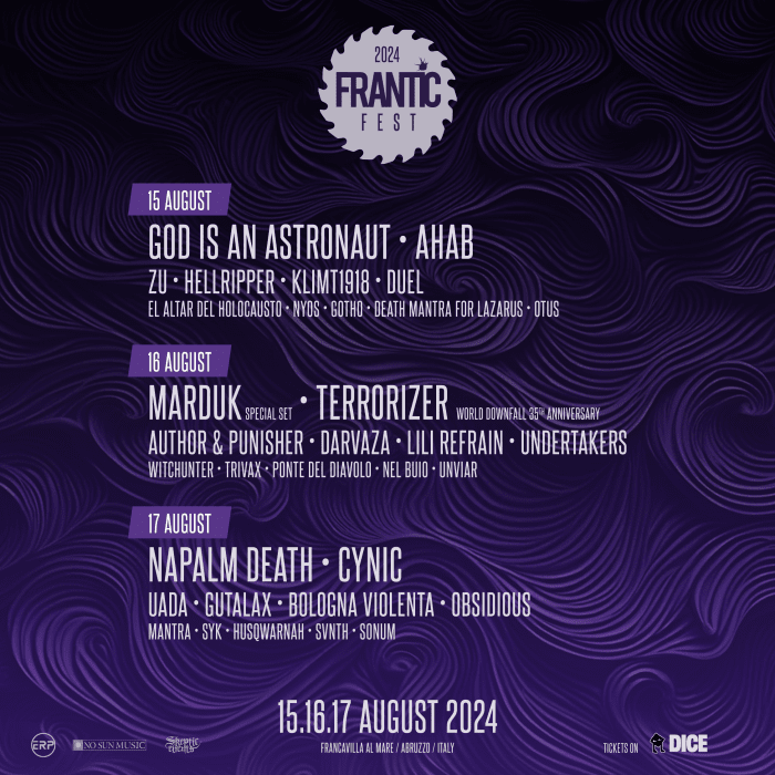 Frantic Fest 2024 - 15/08/2024 (3 days) - Francavilla al Mare - Italy
