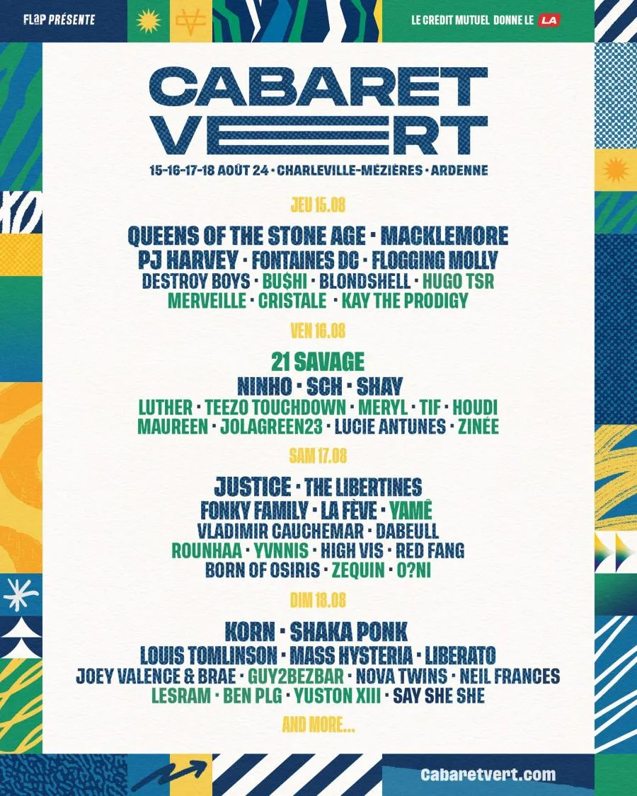 Cabaret Vert 2024 - 15/08/2024 (4 jours) - Charleville-Mézières - France