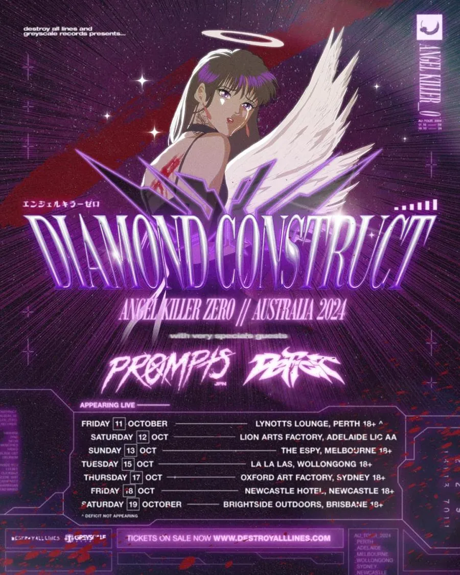 Concert Diamond Construct - 19/10/2024 - Brisbane - The Brightside - Australie