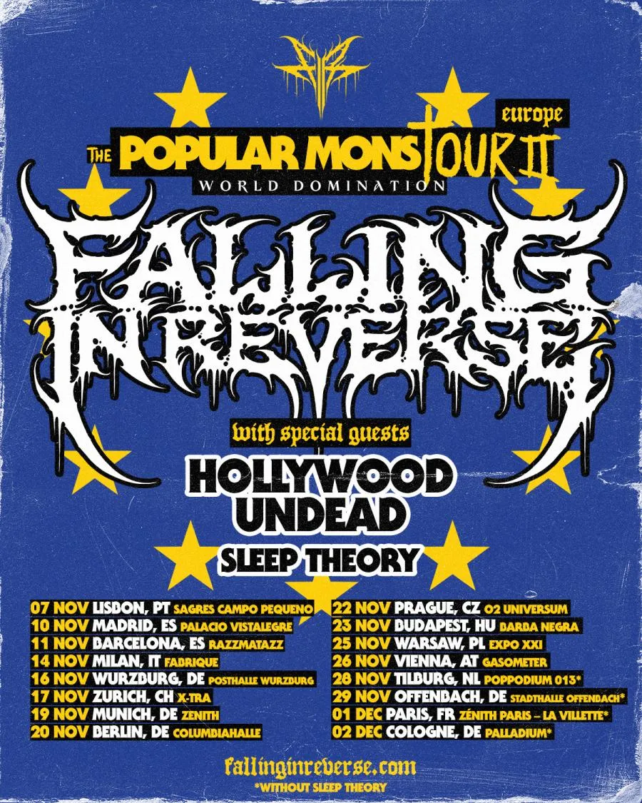 Concert Falling In Reverse - 07/11/2024 - Lisbon - Sagres Campo Pequeno ...