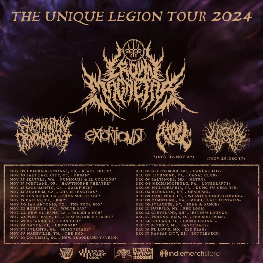 The Unique Legion Tour 2024 - 17/12/2024 - Kansas City - Bottleneck ...