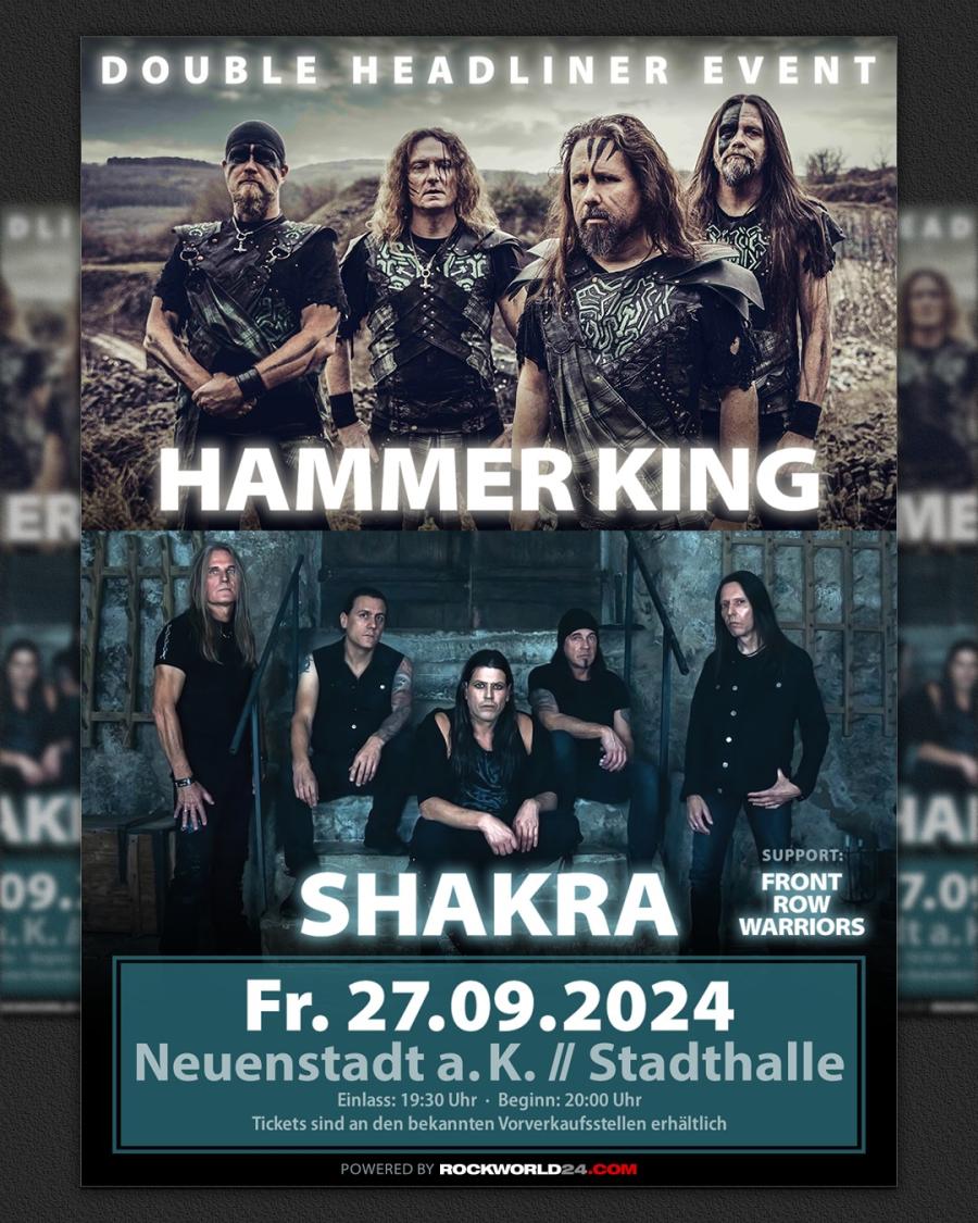 Hammer King + Shakra - Line up