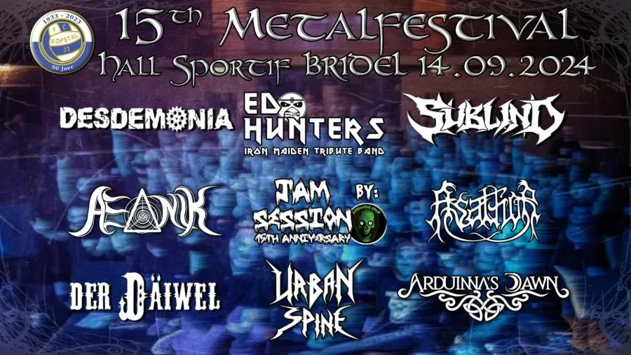 15th Metal Festival - 14/09/2024 - Bridel - TBD - Luxembourg