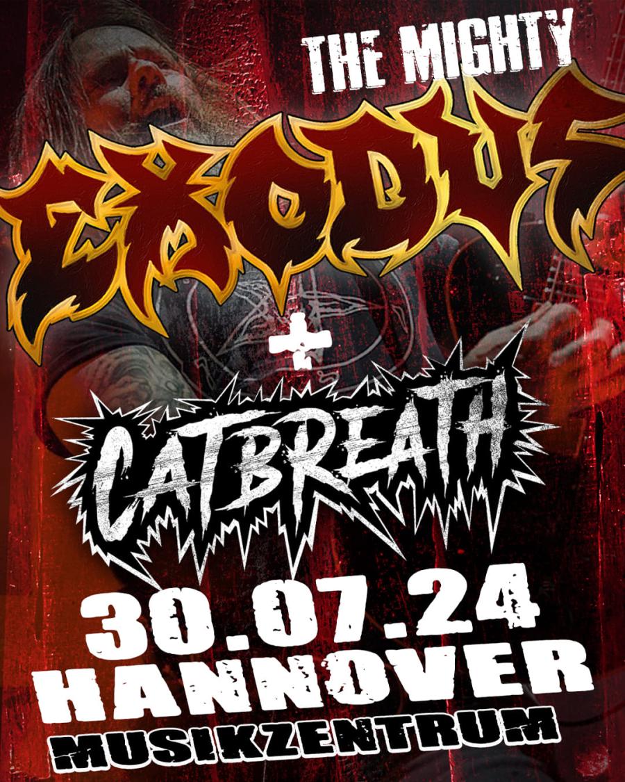 Exodus + Catbreath - 30/07/2024 - Hannover - MusikZentrum - Germany