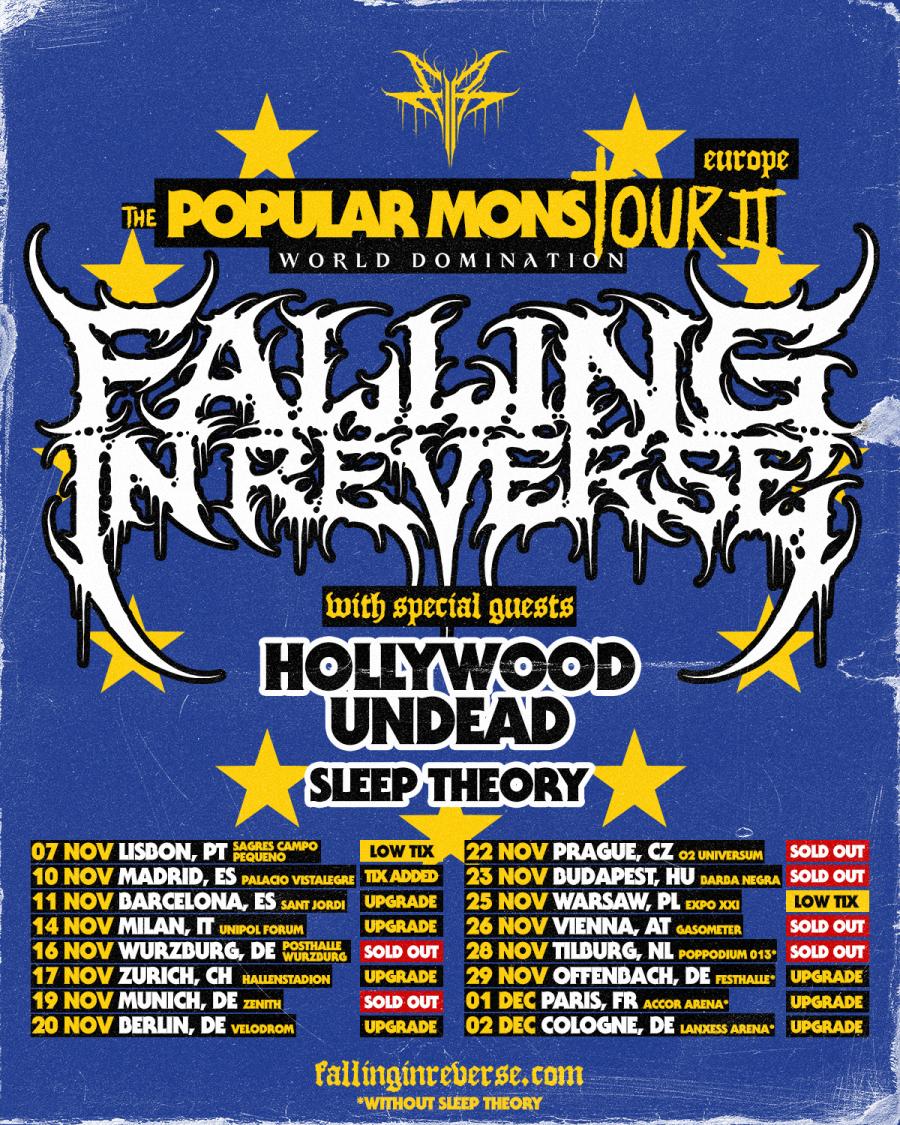 Event Falling In Reverse - Line up