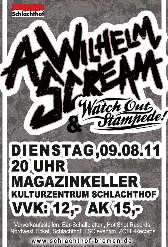 A Wilhelm Scream + Watch Out Stampede - Line up