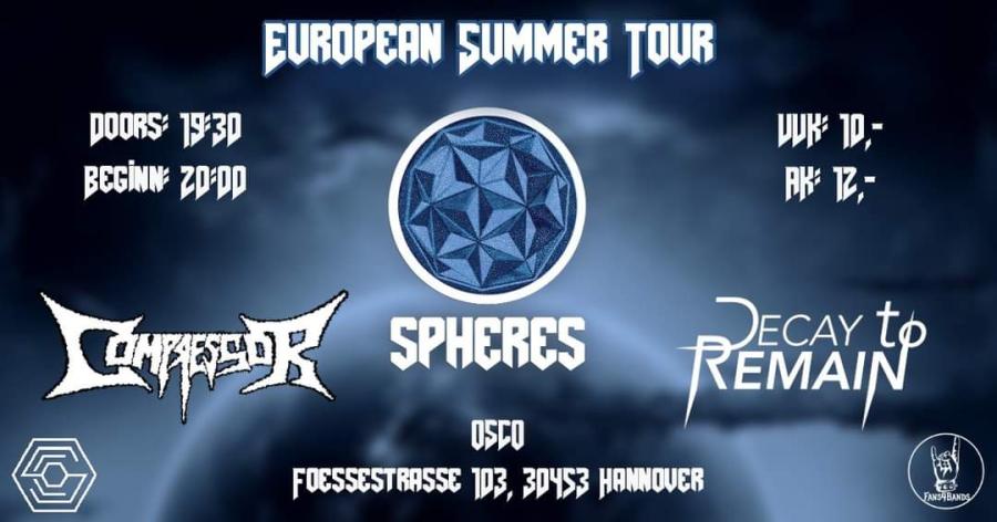 Spheres + Compressor + Decay To Remain - Line up