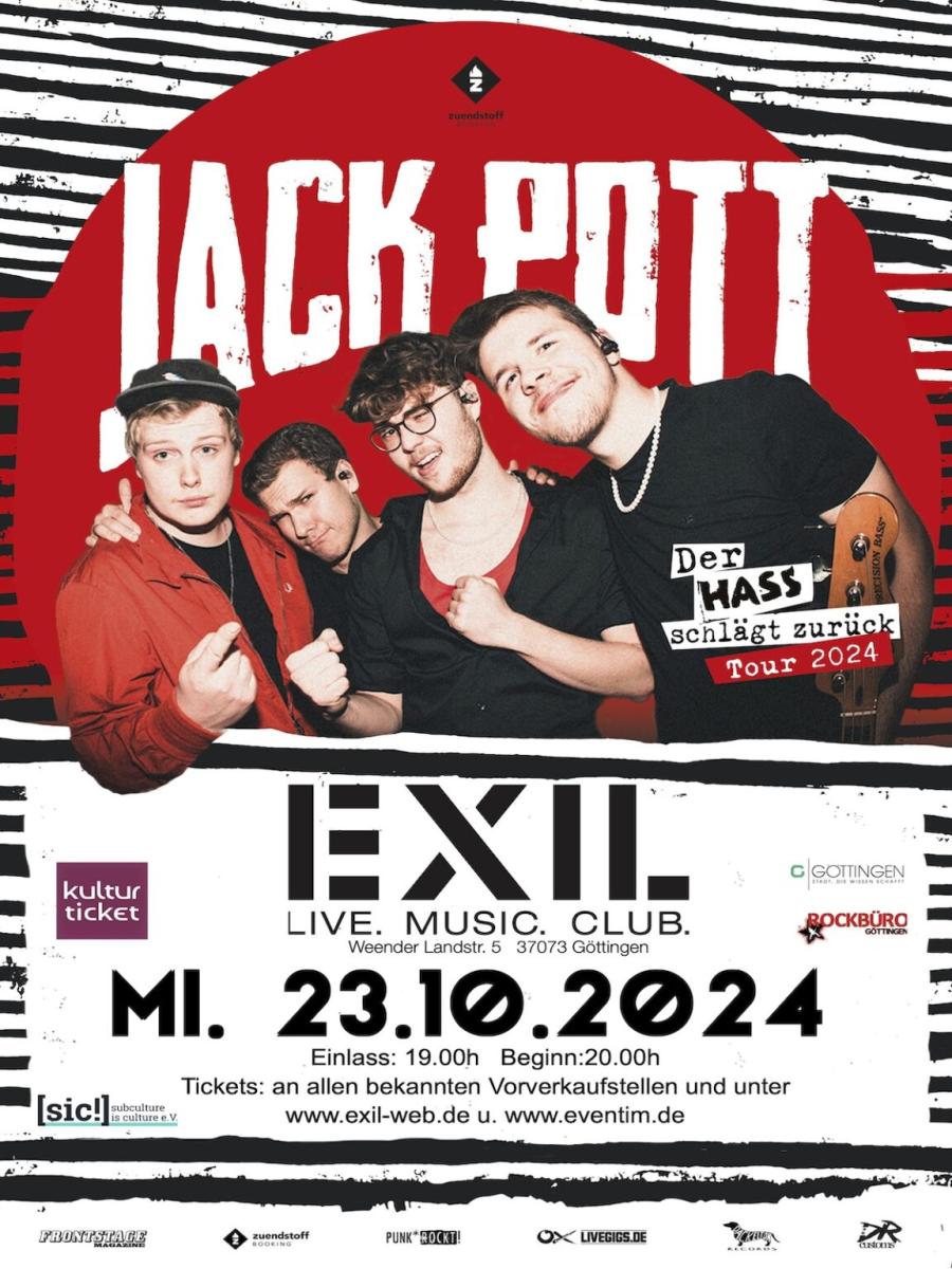 Concert Jack Pott - Line up