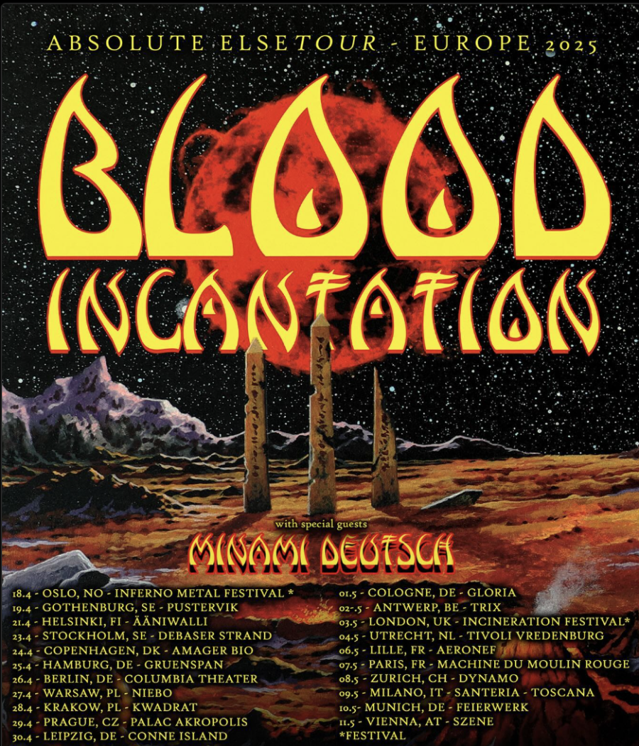 Blood Incantation + Minami Deutsch - Line up