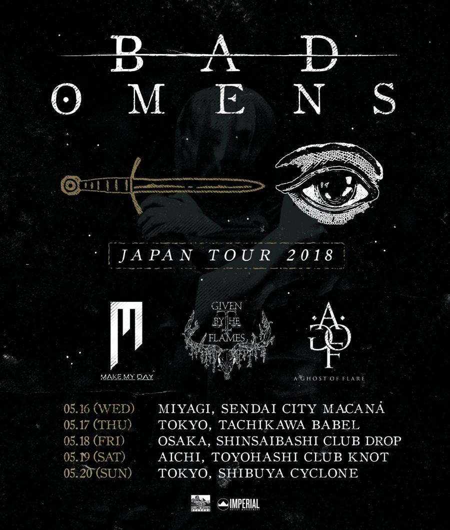 Bad Omens - Japan Tour 2018 - Line up