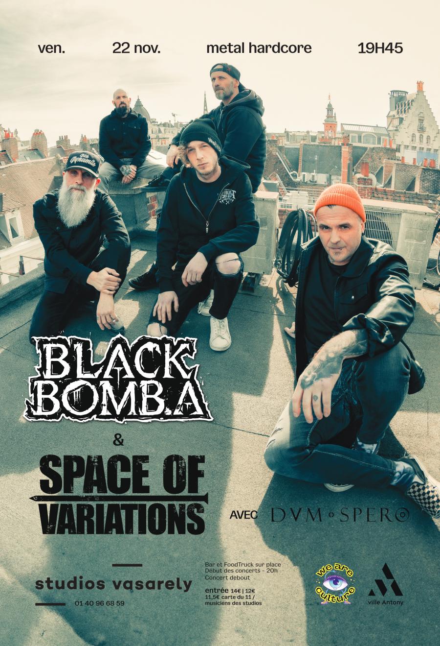 Black Bomb A + Space of Variations + DVM SPERO - Line up