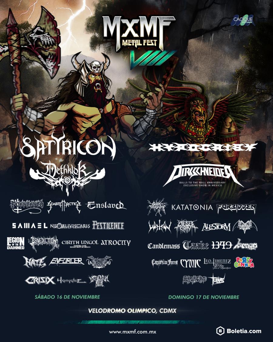 MXMF Metal Fest 2024 - Orario / Programma