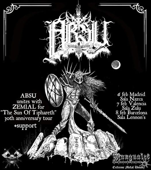 Absu + Zemial - The Sun Of Tiphareth 30th Anniversary Tour - 07/02/2025 ...