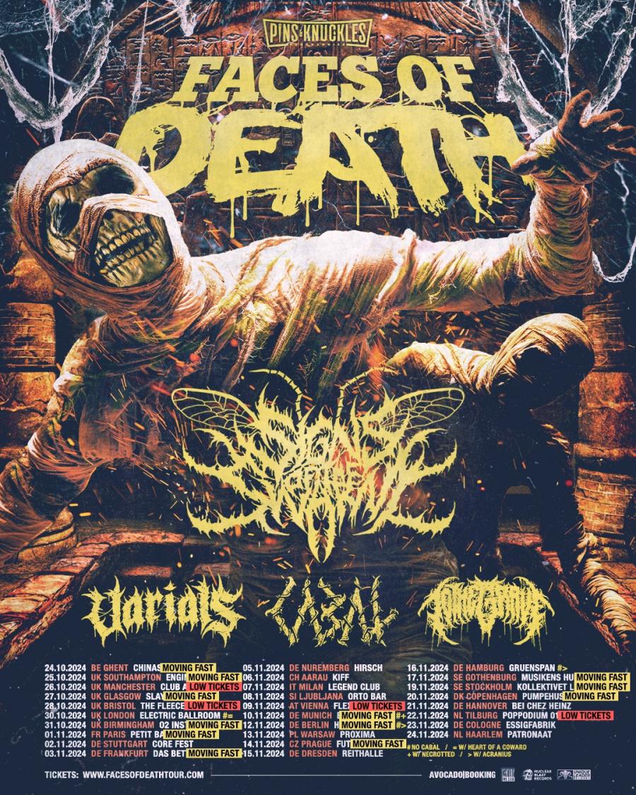 Faces Of Death Tour 2024 - Line up