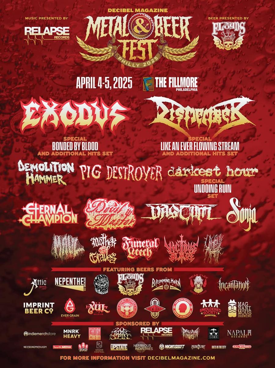 Decibel Magazine Metal & Beer Fest 2025 - 04/04/2025 (2 days ...