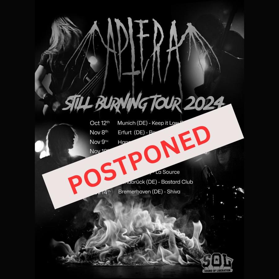 Aptera - Still Burning Tour 2024 - 14/11/2024 - Bremerhaven - SHIVA ...