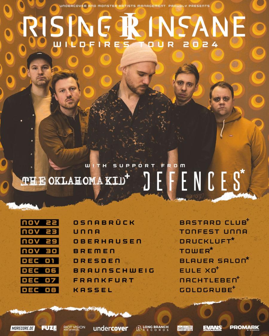 Konzert Rising Insane - Line up