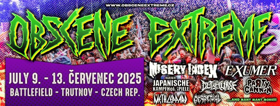 Obscene Extreme 2025 - Line up