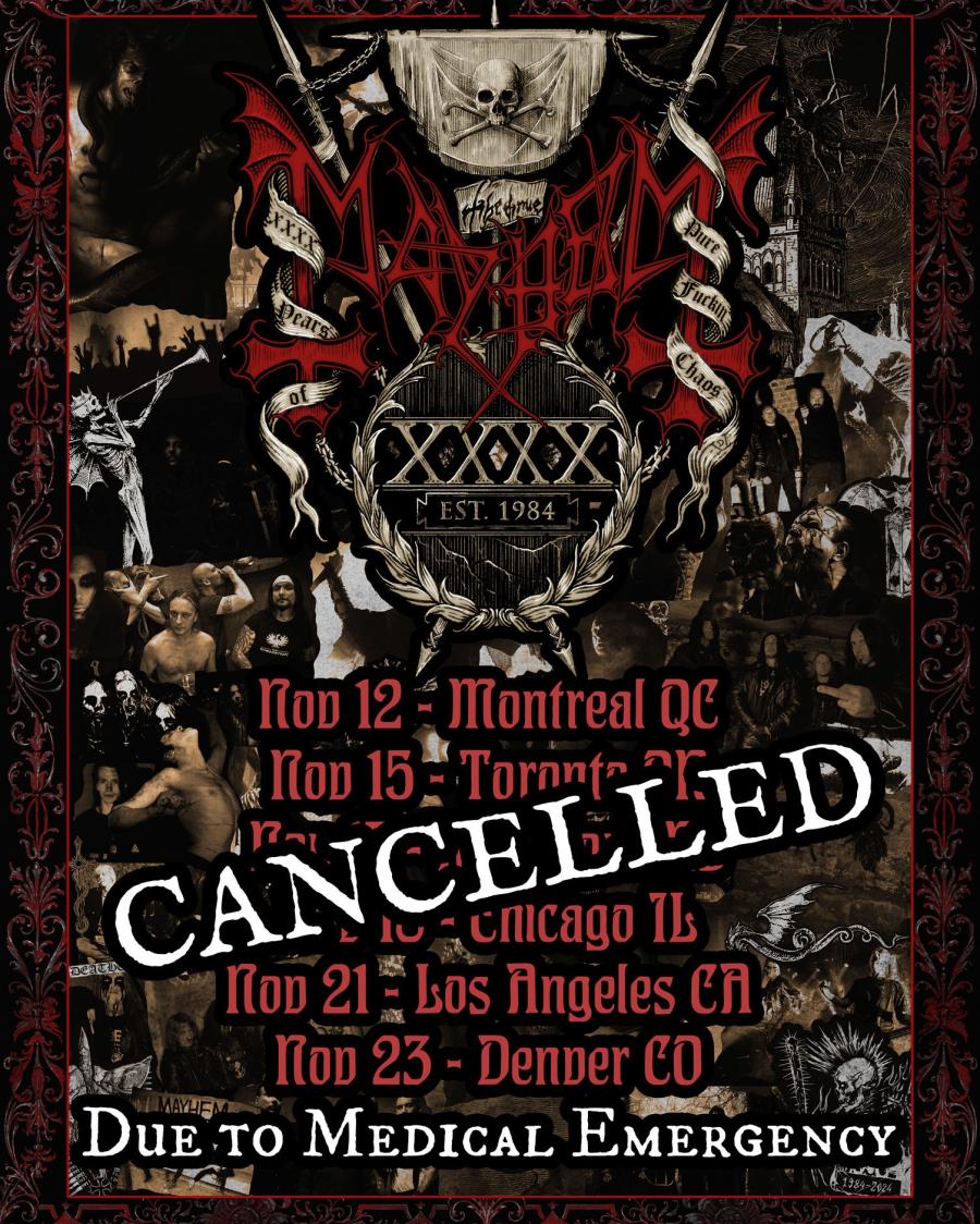 Mayhem - 40th-Anniversary North American Tour - Line up