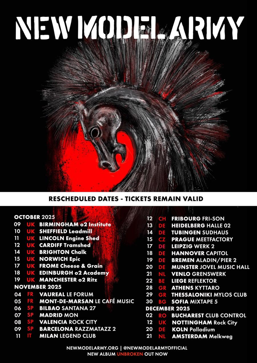 Event New Model Army - Line up