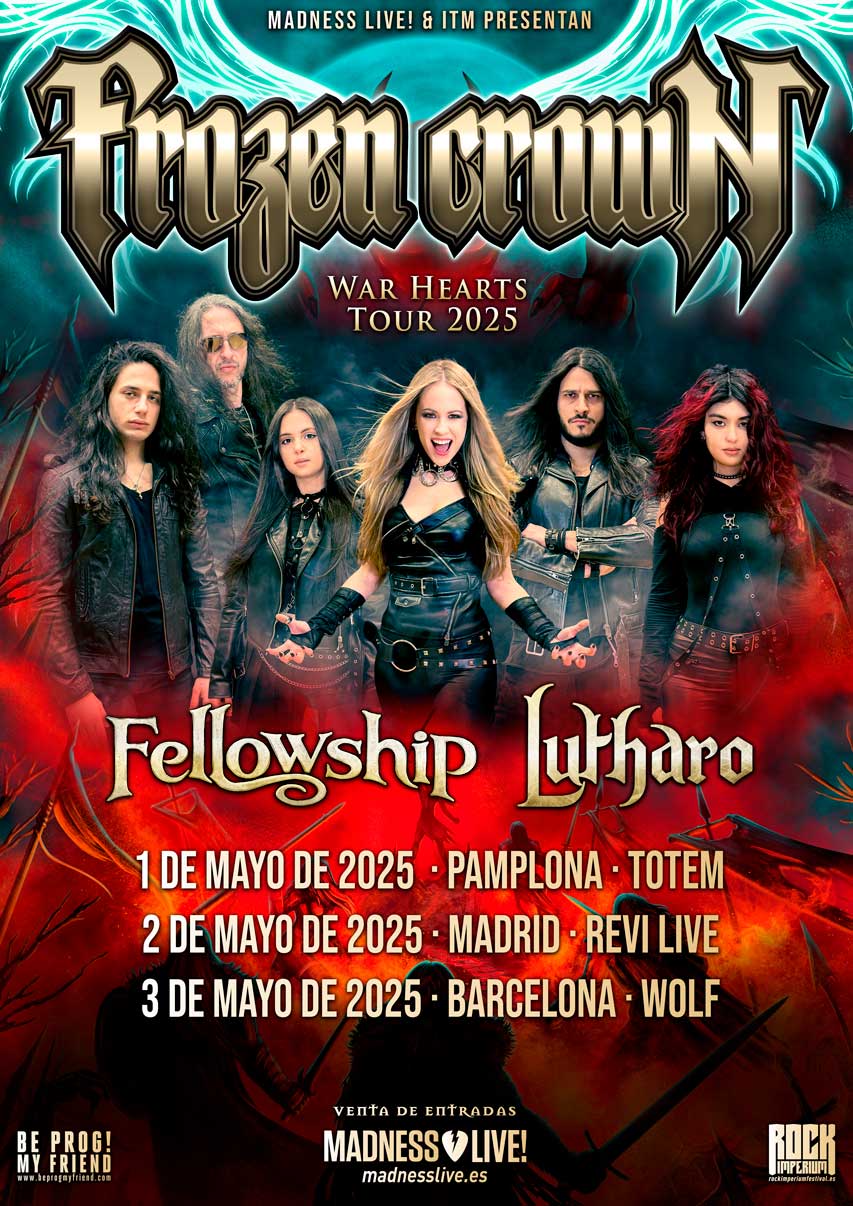 Frozen Crown - War Hearts Tour 2025 - Line up