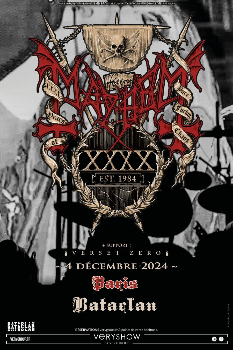 Mayhem - 40th Anniversary Tour 2024 - 04/12/2024 - Paris - Bataclan ...