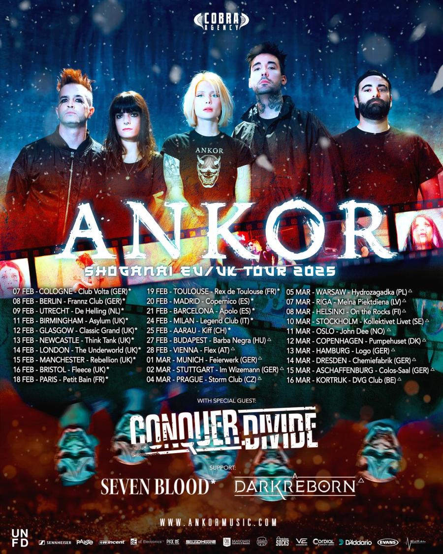 Ankor + Conquer Divide - Line up