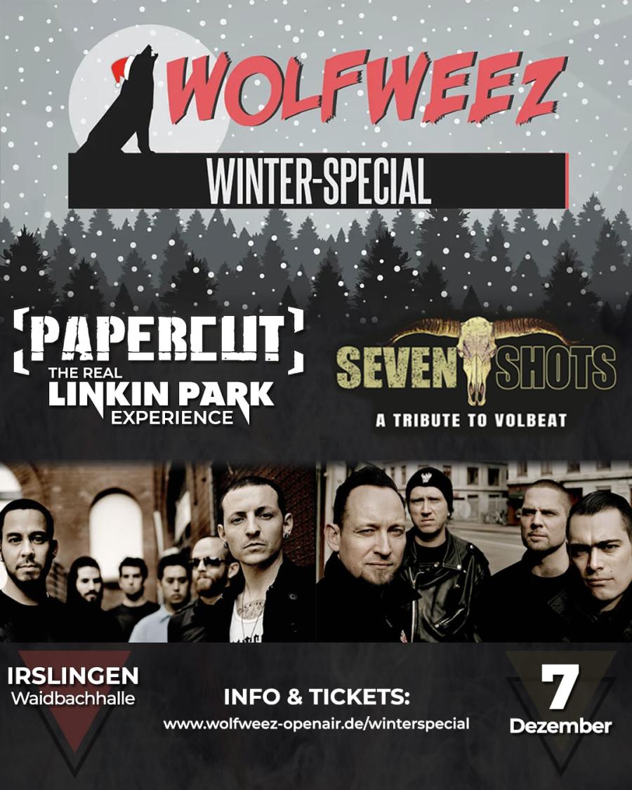 Papercut + Seven Shots - Line up