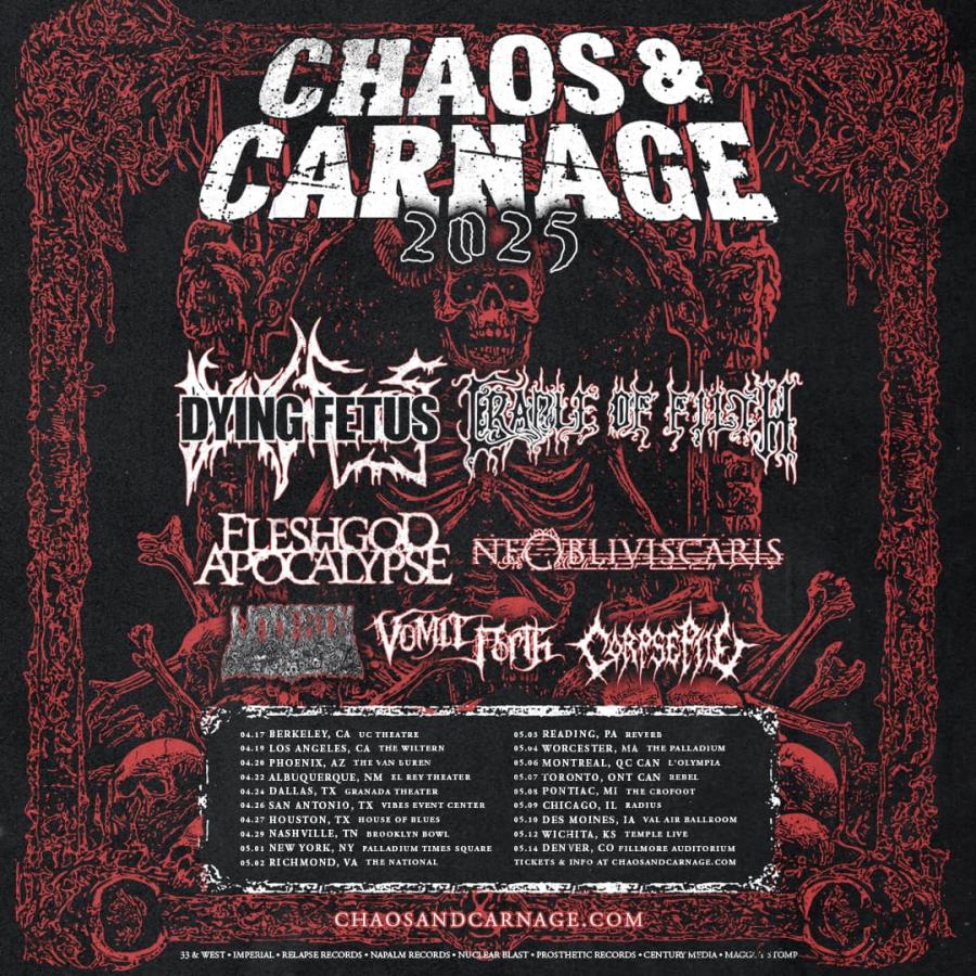 Chaos & Carnage Tour 2025 - Line up