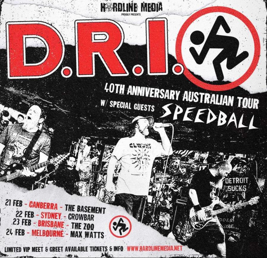 D.R.I. + Speedball - 23/02/2024 - Brisbane - The Zoo - Australia