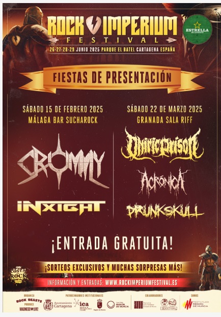 Fiestas Presentación - Rock Imperium Festival 2025 - Cartel