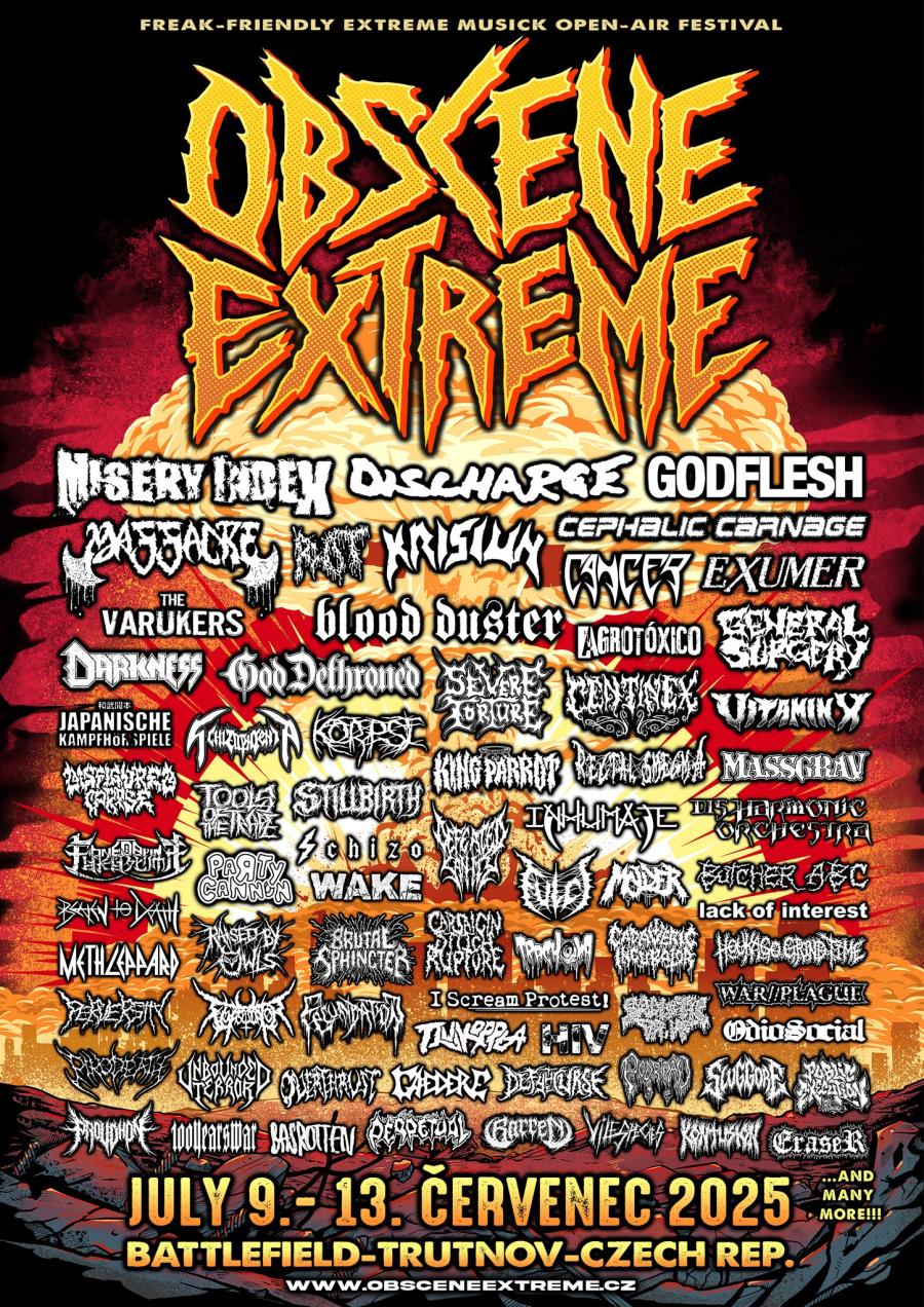 Obscene Extreme 2025 - Groupes