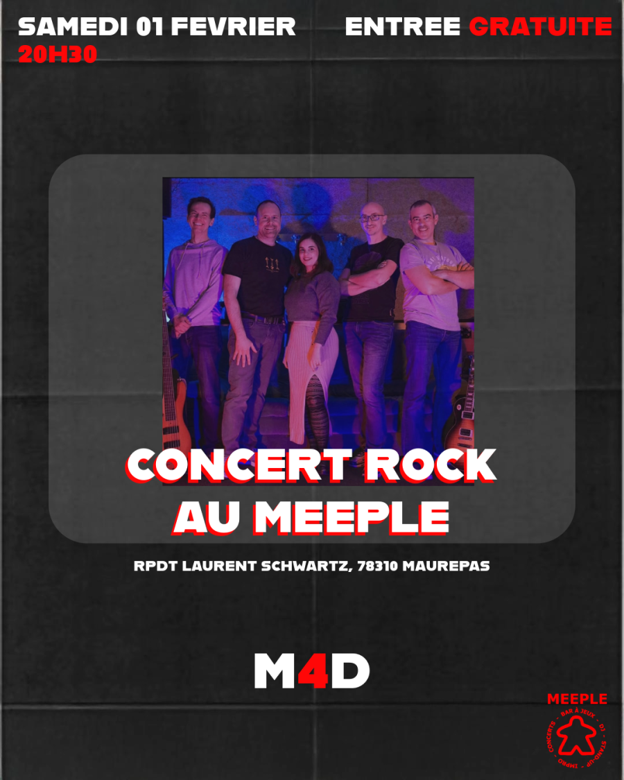 Concert Rock avec M4D au Meeple - 01/02/2025 - Maurepas - Meeple - France