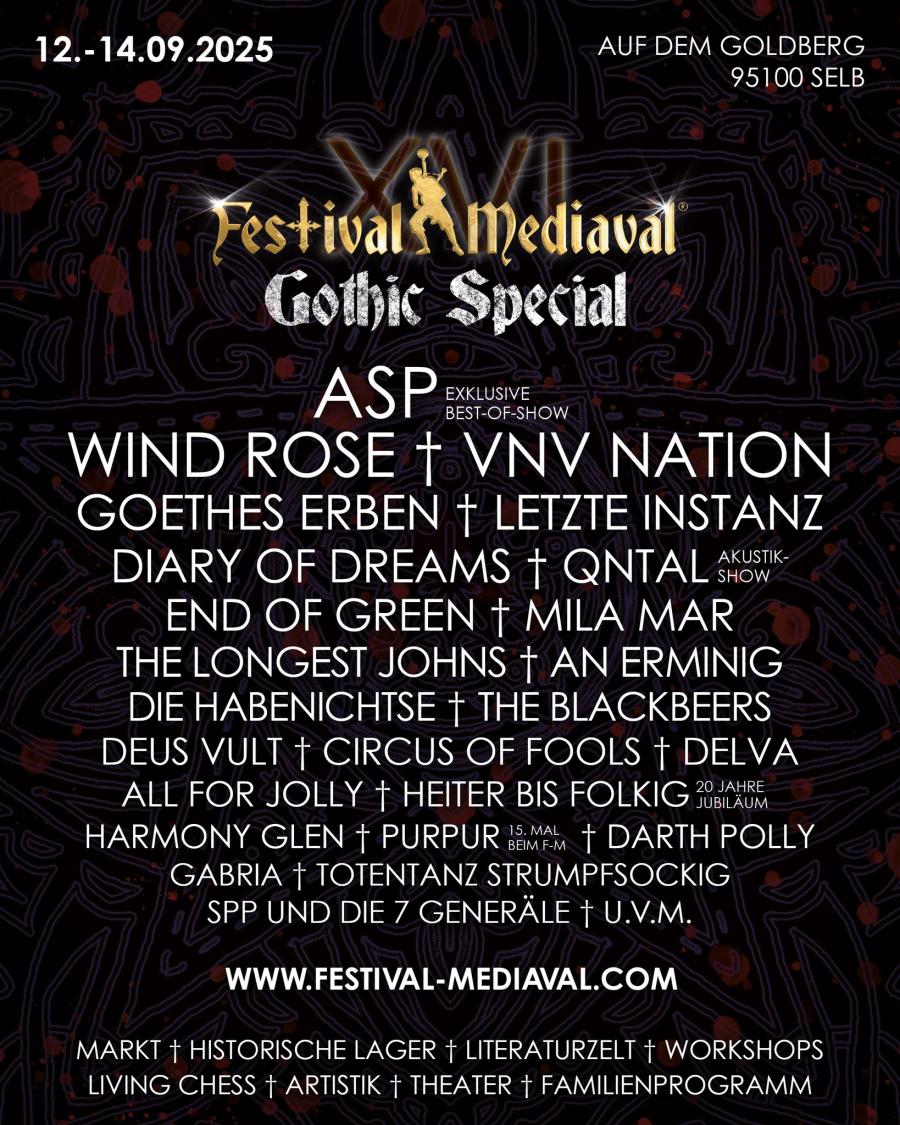 Festival-Mediaval 2025 (Gothic-Special) - FAQ