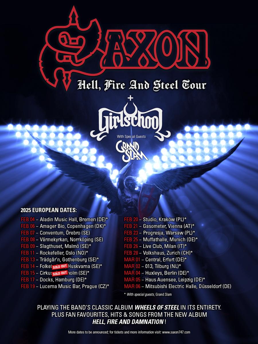 Saxon - Hell, Fire and Steel Tour 2025 - 11/02/2025 - Oslo ...