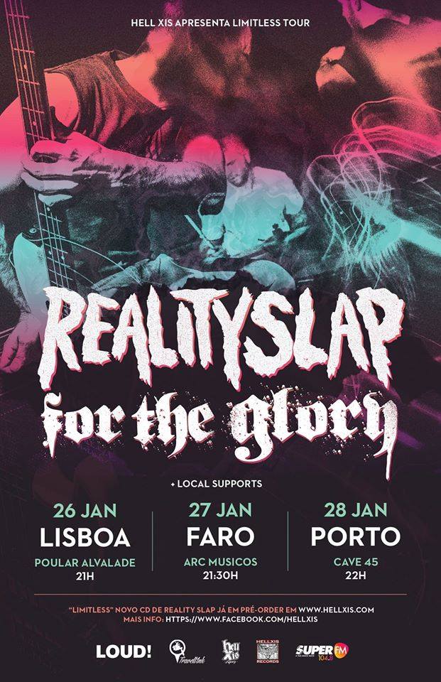 Reality Slap + For The Glory - Line up