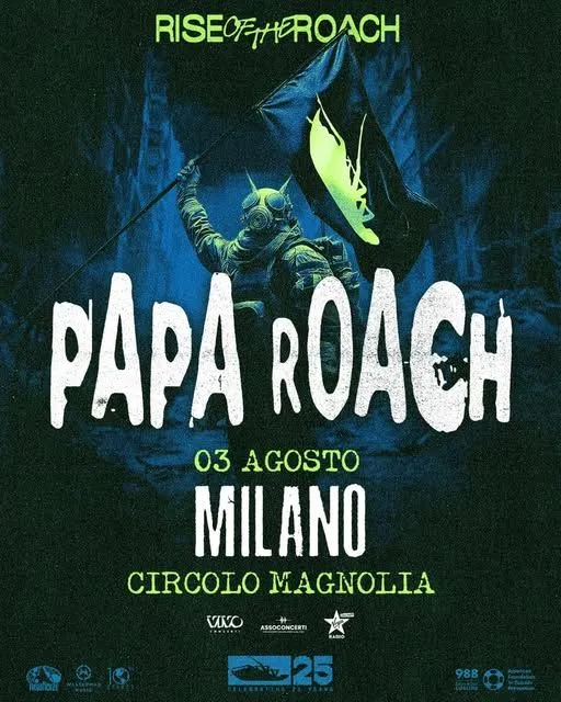 Concert Papa Roach - 03/08/2025 - Milano (Segrate) - Circolo Magnolia - Italie