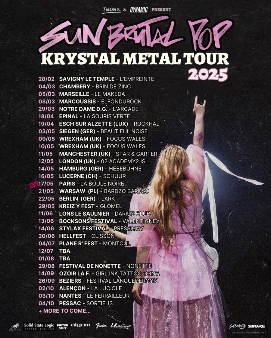 Sun - Krystal Metal Tour 2025 - Line up