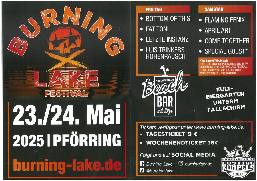 Burning Lake Festival - 23/05/2025 (2 days) - Pförring - Germany