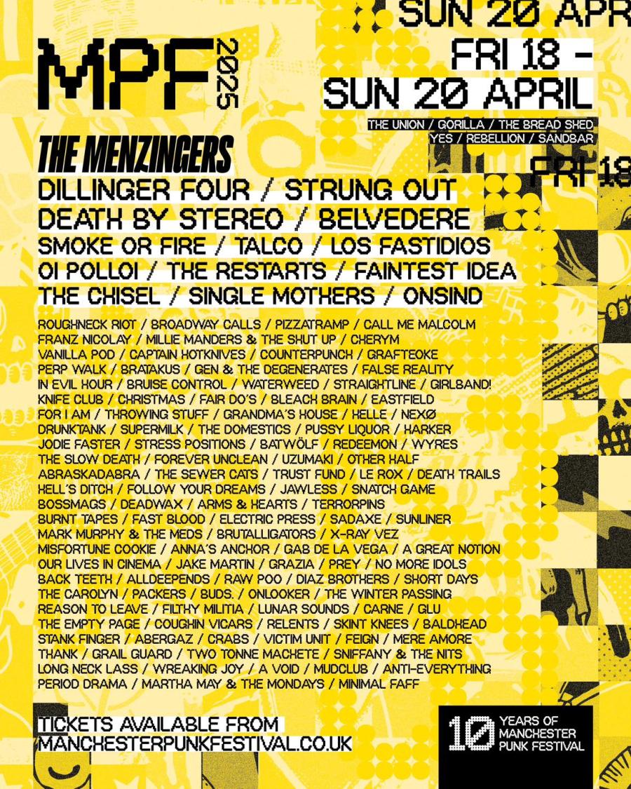 Manchester Punk Festival 2025 - FAQ