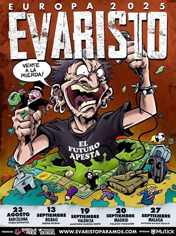 Evaristo - Europa 2025 - Line up