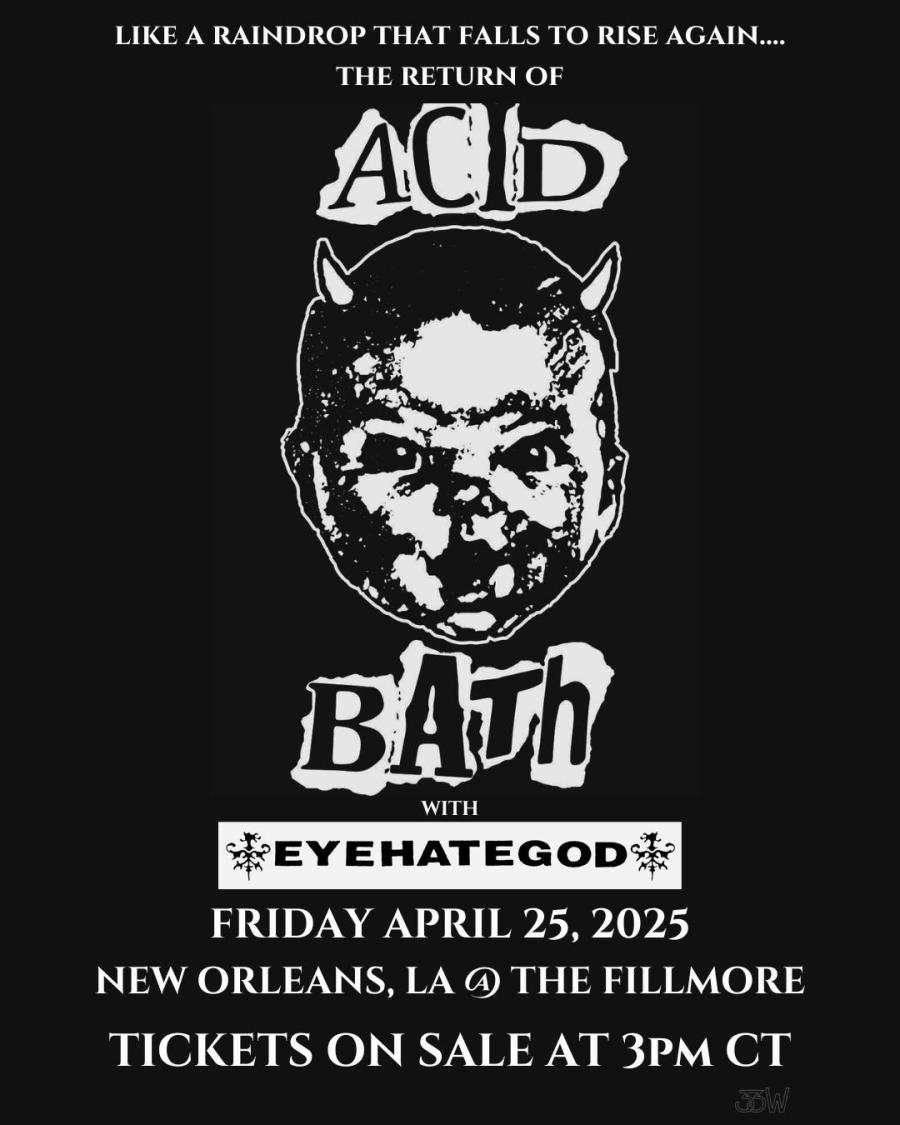 Concierto Acid Bath - Cartel