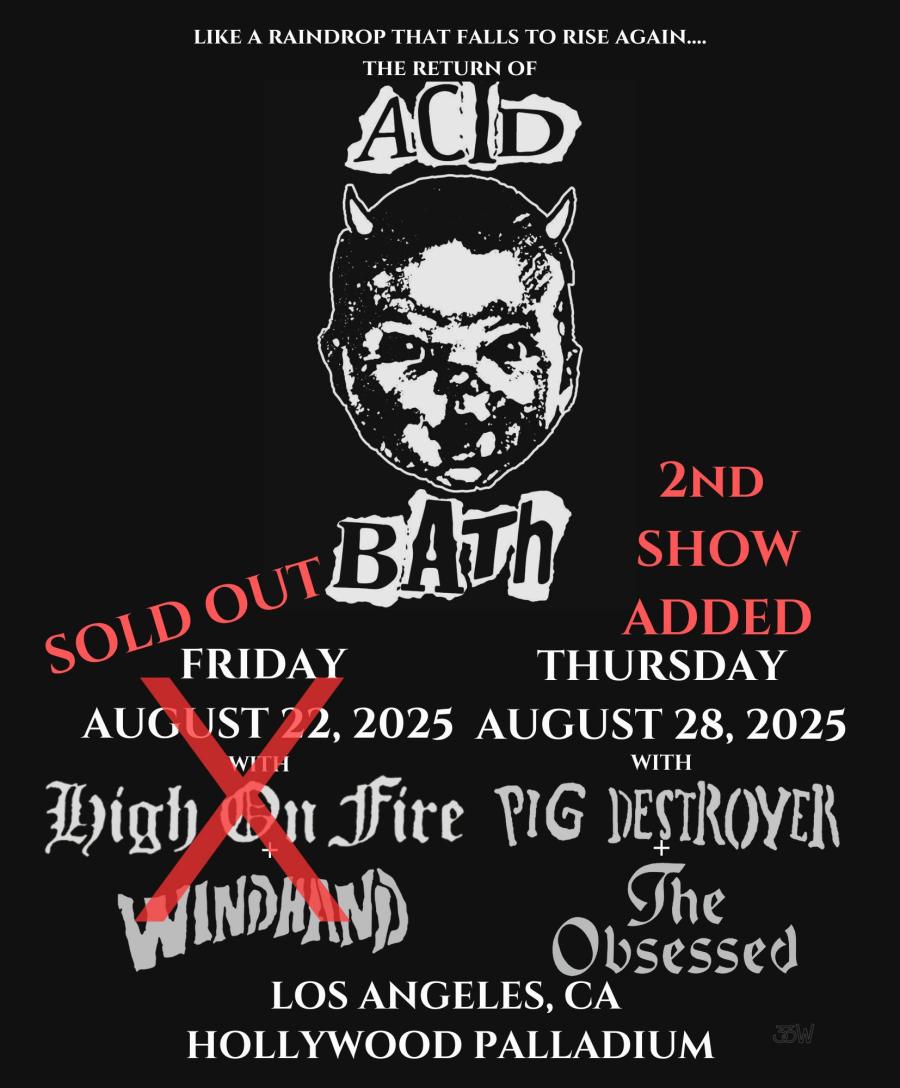 Event Acid Bath - Line up