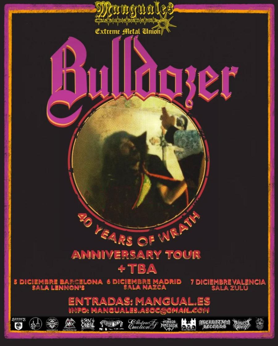 Bulldozer - 40 Years of Wrath Anniversary Tour 2025 - Line up