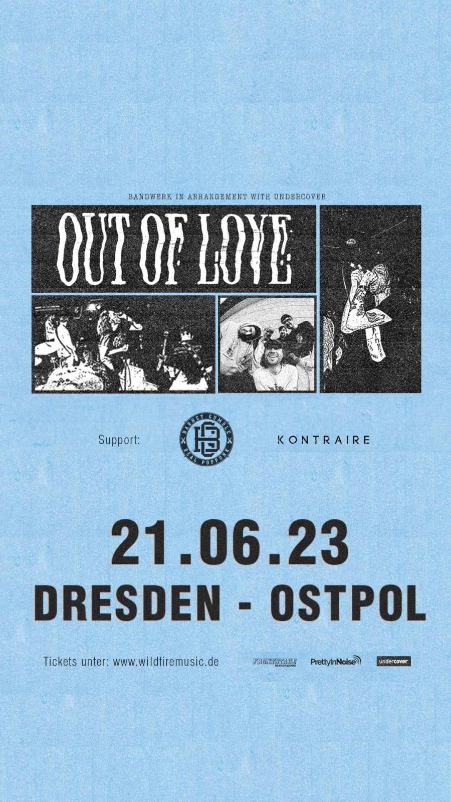 Out Of Love + Barney Gumble - Line up
