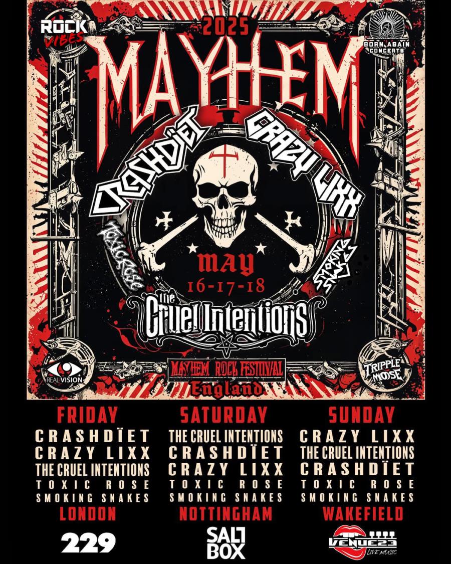 Mayhem Rock Festival - England 2025 - Line up