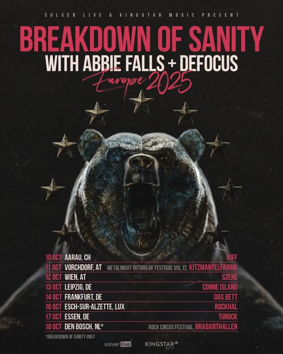 Concert Breakdown of Sanity - 16/10/2025 - Esch-sur-Alzette - Rockhal ...