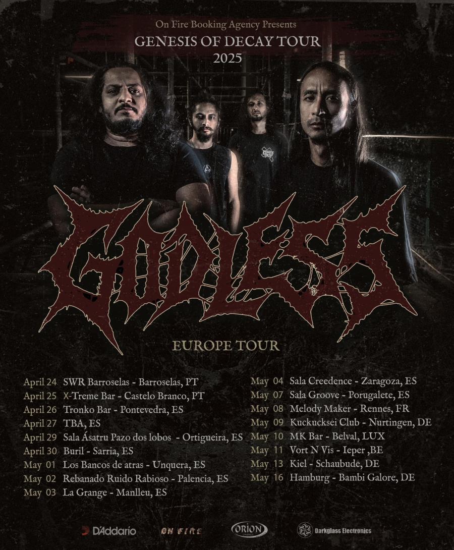 Godless - Genesis of Decay Tour 2025 - Line up