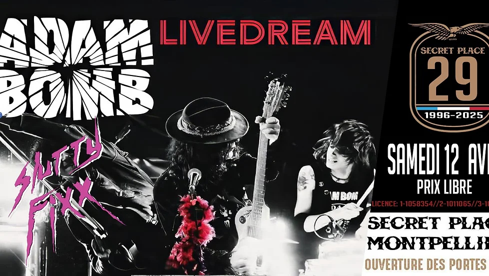 Adam Bomb + Slutty Fixx - Line up