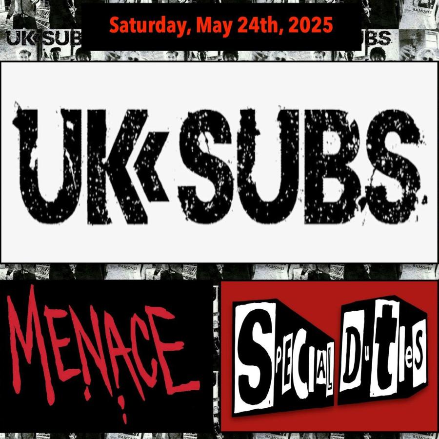 UK Subs + Menace - Line up